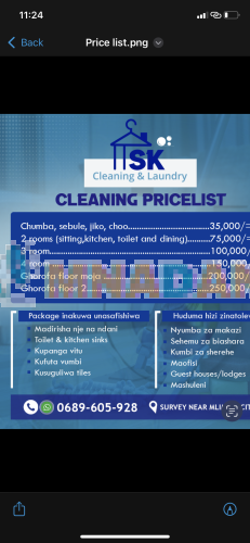 House cleaning, furniture cleaning and laundry services - Mnadani ...